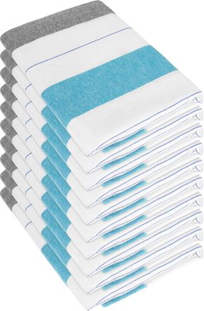 Normani 10 Geschirrt&uuml;cher aus Baumwolle oder Halbleinen 55 x 75 cm New/Blue 55 x 75 cm