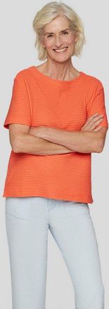 Rabe Rundhalsshirt mit Struktur-Optik