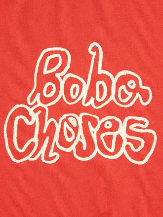 Bobo Choses Organic Cotton with Logo Print T-Shirt - Red