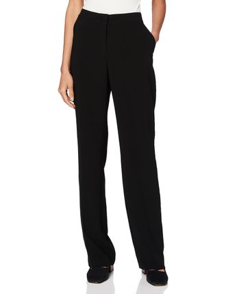 Daniel Hechter Damen Straight Pants Hose, Schwarz (Black 990), W(Herstellergr&ouml;&szlig;e: 38)