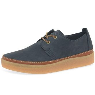 Clarks Herren Clarkwood Low, Nubuck Bleu Marine, 42.5 EU