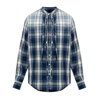Dsquared2 Washed Check Shirt - - Shirts - Herren - Blau - S