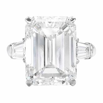 Verde 5ct IGI Certified Lab Grown Emerald Cut Diamond Ring