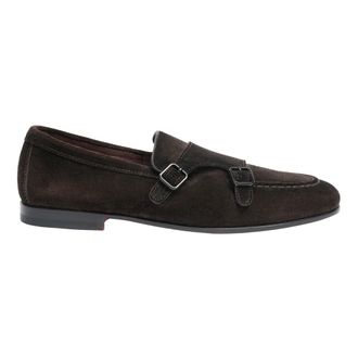 Santoni Mocassin &agrave; Double Boucle - Homme - Chaussures - Brun - Taille: 41 1/2 EU