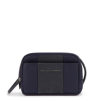 Piquadro Trousse de toilette en tissu - unisex - Sacs - Bleu - Taille: ONE Size