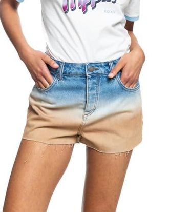 Roxy Call ME Now - Denim Shorts for Women - Short en Jean - Femme - Bleu