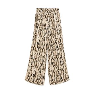 The Nina Studio Beige Hose mit Elastischem Bund und Taschen - - Trousers - Damen - Beige - XS