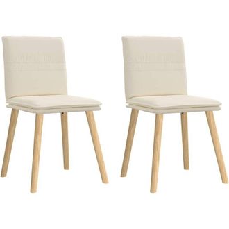 vidaXL Esszimmerst&uuml;hle 2 Stk. Leinen Vidaxl