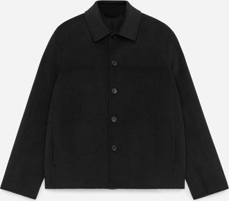 Arket Doubleface-Jacke Aus Wollmischung -Schwarz