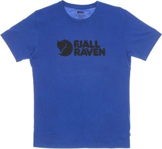 Fj&auml;llr&auml;ven Alpine Blue Logo T-shirt - - Tops - Herren - Blau - L