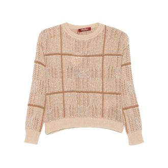 Max Mara Boxy-Fit Pullover - - Knitwear - Damen - Beige - M