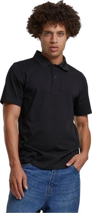 Build Your Brand Mens BY363-Sorona Polo Tee T-Shirt, Black, L
