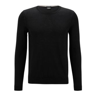 HUGO BOSS Leno-P Pullover - - Knitwear - Herren - Schwarzk - S