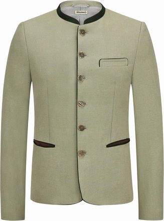 Gottseidank Schilfleinen Trachtenjanker mit Hornkn&ouml;pfen, Slim Fit in