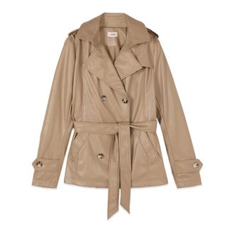Oltre Femme, Vestes, Beige, Taille: 50 FR Trench court crois&eacute;
