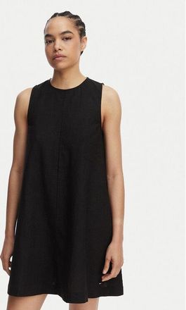 Tommy Jeans Sommerkleid DW0DW22343 Schwarz A-Line Fit