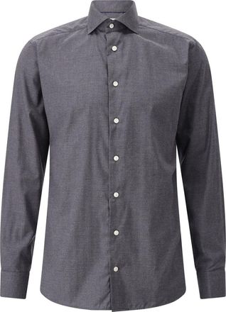 Eton Slim-Fit Flanellhemd aus Baumwolle