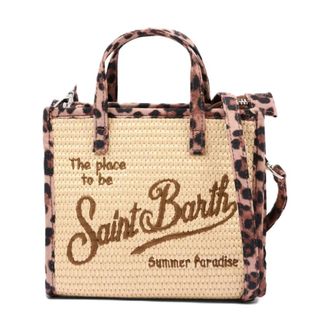 MC2 Saint Barth Femme, Sacs, Beige, Taille: ONE Size Vivian Mini Sac Paille avec Bandouli&egrave;re