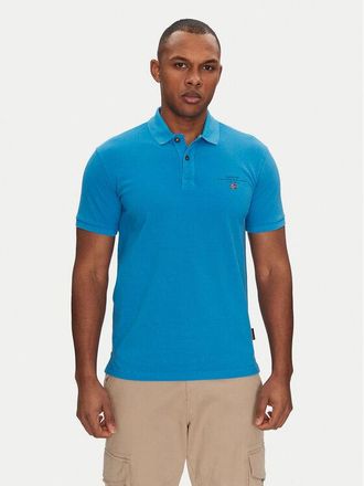 Napapijri Poloshirt Elbas NP0A4GDL Blau Regular Fit