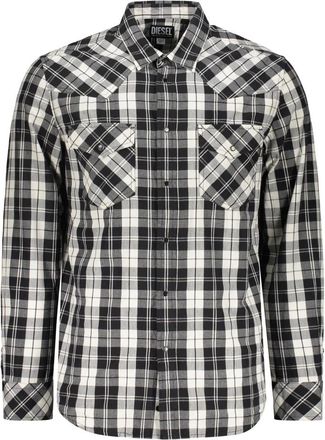 Diesel Homme, Chemises, Multicolore, Taille: L Chemise &agrave; Carreaux en Flanelle