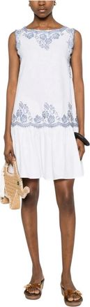 Ermanno Scervino Femme, Robes, Blanc, Taille: 34 FR Mfa39 Abito