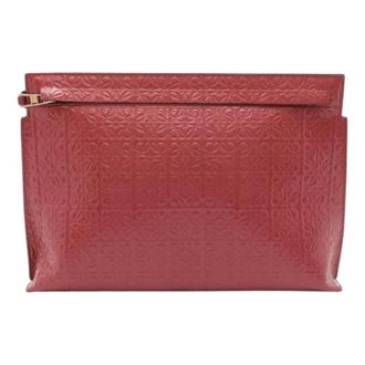 Loewe Pre-owned Repeat Anagram T Pouch - - Pre-owned - Damen - Rosa - ONE SIZE