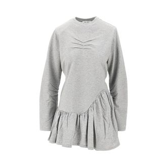 The Attico M&eacute;lange Jersey Minikleid - - Dresses - Damen - Grau - M