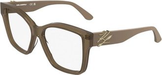 Karl Lagerfeld Femme, Accessoires, Beige, Taille: 55 MM 6215 Optical Frame
