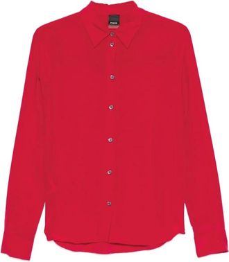 Pinko Pinko, Femme, Blouses et Chemises, Rouge, Taille: 36 FR Chemises Pinko