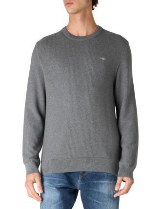 GANT Cotton Micro Textured C-Neck