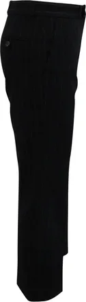 Joseph pantalon &agrave; fines rayures - Noir