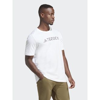 adidas T-Shirt Terrex Classic Logo HZ1400 Wei&szlig; Regular Fit