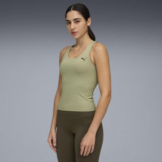 Puma TAD ESSENTIALS 2-in-1-Tanktop Damen, Kleidung, Gr&uuml;n, XXS