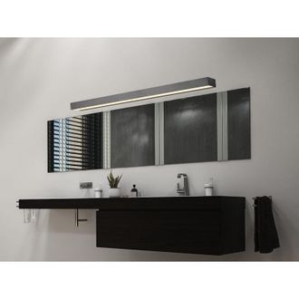 Trio Leuchten 2er set led Badezimmer Wandleuchten Up-Down Schwarz, Breite 90cm