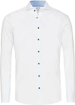 Hatico Pure- Flxbl Langarmhemd - - Shirts - Herren - Wei&szlig; - L
