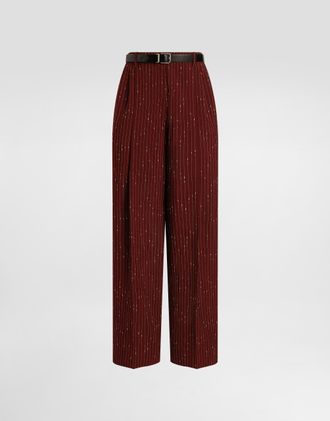 Dolce & Gabbana Pinstripe Trousers - Frau Hosen Und Shorts Mehrfarbig 36
