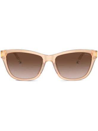Emporio Armani lunettes de soleil &agrave; monture carr&eacute;e - Tons neutres