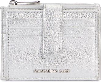 Mandarina Duck Damen Mellow Metal Wallet Reisezubehör-Brieftasche, Silber