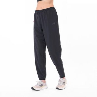 New Balance Damen RC Essential Jogger in Schwarz, Nylongewebe, Gr&ouml;&szlig;e L