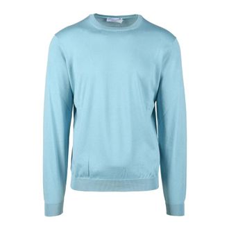 FILIPPO DE LAURENTIIS Baumwoll Stilvolles Maglia Hemd - - Knitwear - Herren - Blau - XL