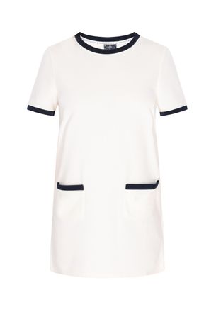 Dreimaster Dreimaster Kleid Frauen cremefarben