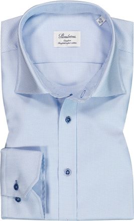 Stenströms Herren Hemd blau gemustert Comfort Fit