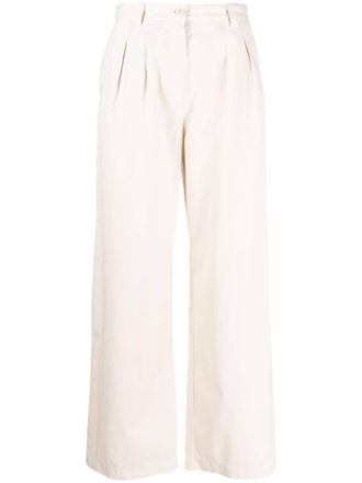 A.P.C. pantalon en coton à coupe ample - Tons neutres