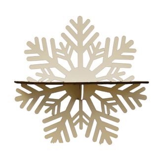 Generic Schwimmende Regale f&uuml;r Wand, dekorative Schneeflocke Holzbrett - dekoratives Hohlregal - f&uuml;r Wohnzimmer K&uuml;che Kinderzimmer B&uuml;ro Badezimmer Schlafsaal 