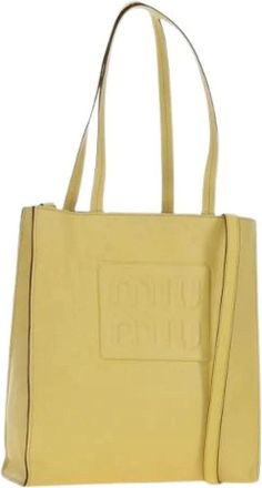 Miu Miu Damen, Pre-Owned, Gelb, ONE SIZEGr&ouml;&szlig;e