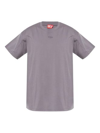 Diesel T-Norm-Int T-Shirt mit Logo - Grau