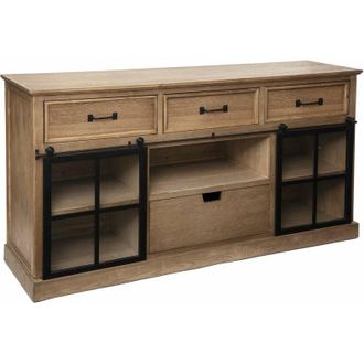 Atmosphera Atmosphera - Buffet dint&eacute;rieur 2 Portes 4 Tiroirs Danik