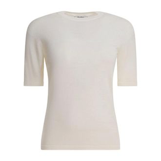 Max Mara Damen, Strickwaren, Wei&szlig;, MGr&ouml;&szlig;e