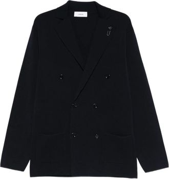 Lardini Homme, Vestes, Bleu, Taille: M Cardigan crois&eacute;
