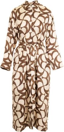 Max Mara Femme, Robes, Beige, Taille: 42 FR Robe Ileana